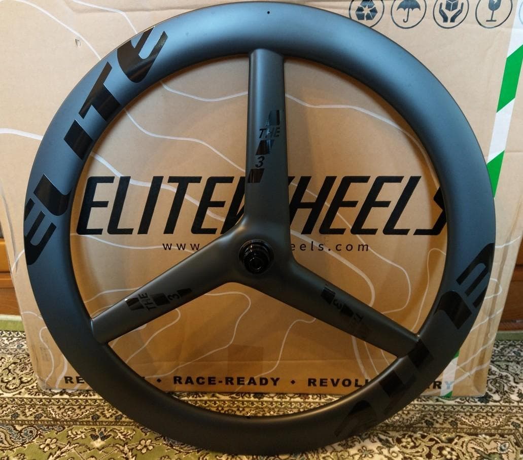 【美品】ELITEWHEELS　3スポークホイール フロント
