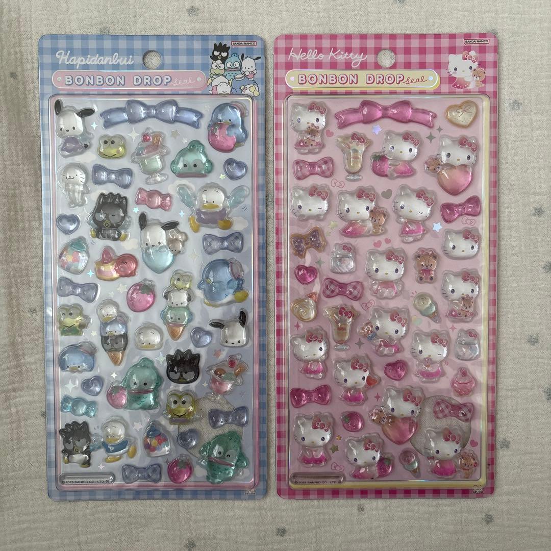 国内正規品 ボンボンドロップシール サンリオ第2弾 はぴだんぶい クロミ キティ