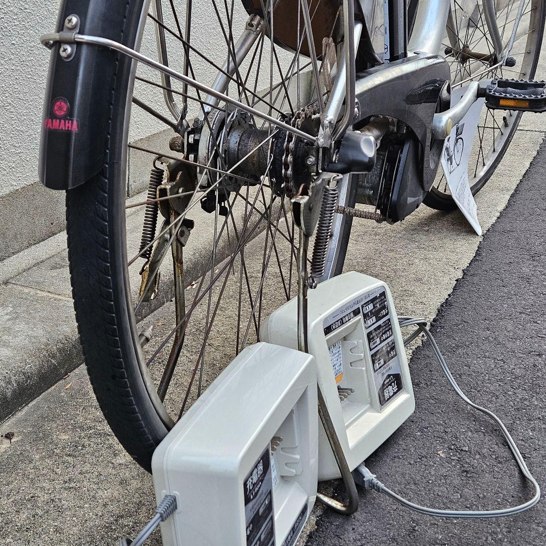 ヤマハ♪26インチ♪電動アシスト自転車♪3段変速♪シルバー