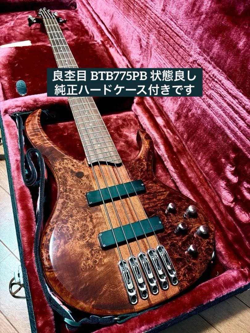 激レア 程度良いBTB775PB 杢目も良く鳴りも良い 5弦ベース ハードケース