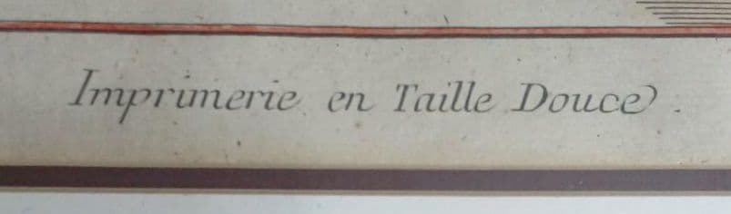 お値下げ　額装品　古典版画　18世紀　ディドロー　百科全書　「銅版印刷」　極美品
