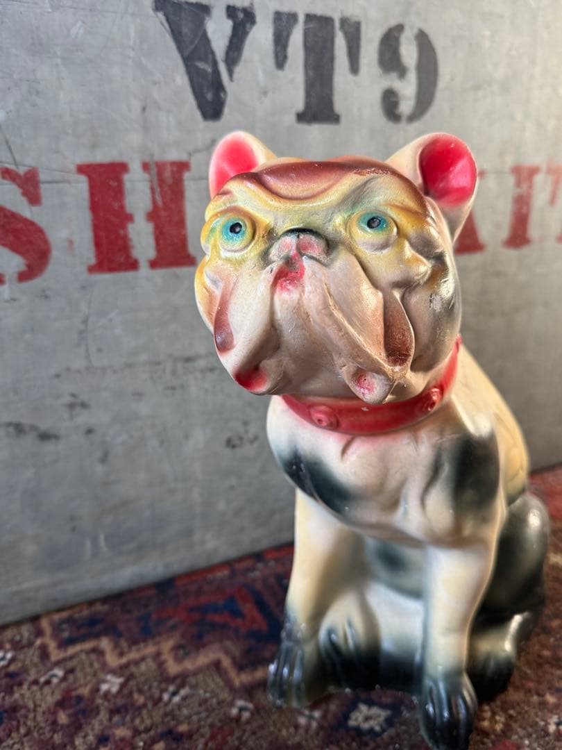 蔵*＊様 Vintage Chalkware Bulldog