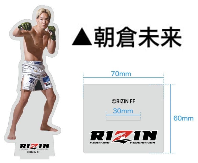 RIZIN×クレマス　オリジナルポスター　アクリルスタンド　メタリックプラカード