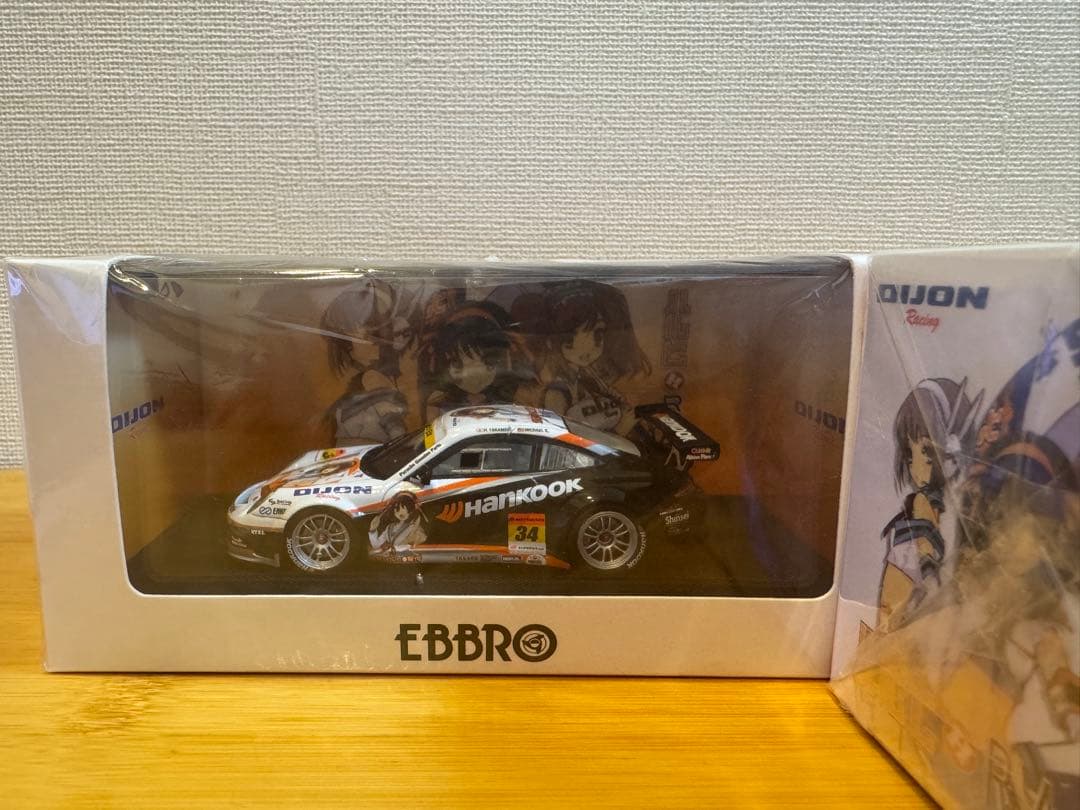 【EBBRO】2台セット ハルヒレーシング Porsche SUPER GT