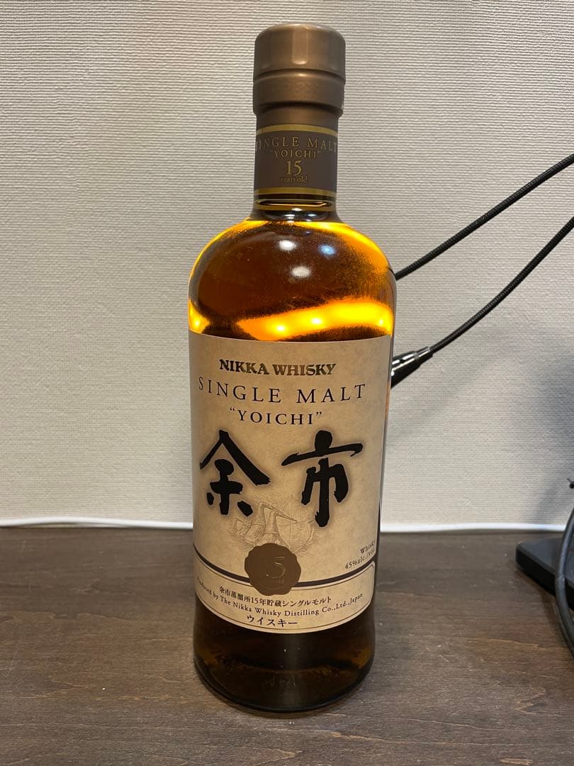 【希少・残小】ニッカウヰスキー　余市15年　700ｍｌ