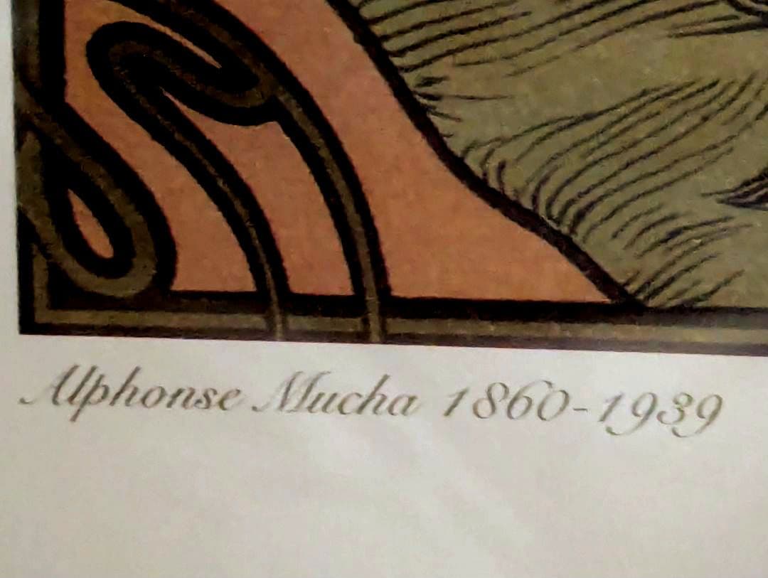 Alphonse Mucha 額縁入りリトグラフ ミッシャ財団監修版