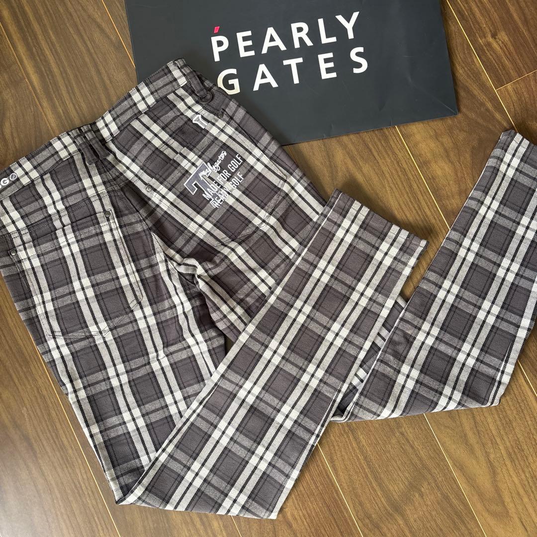 新品♪29.800円　PEARLY GATES チェック柄 ゴルフパンツ　１M