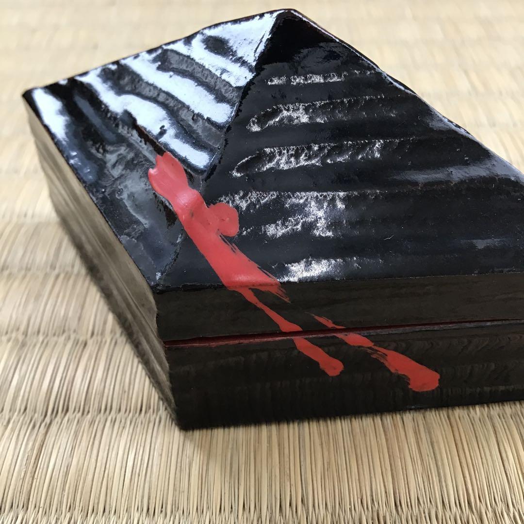骨董品　茶道具　香合　トキン香合　中村楽山作　共箱紐片方欠損　S82KG