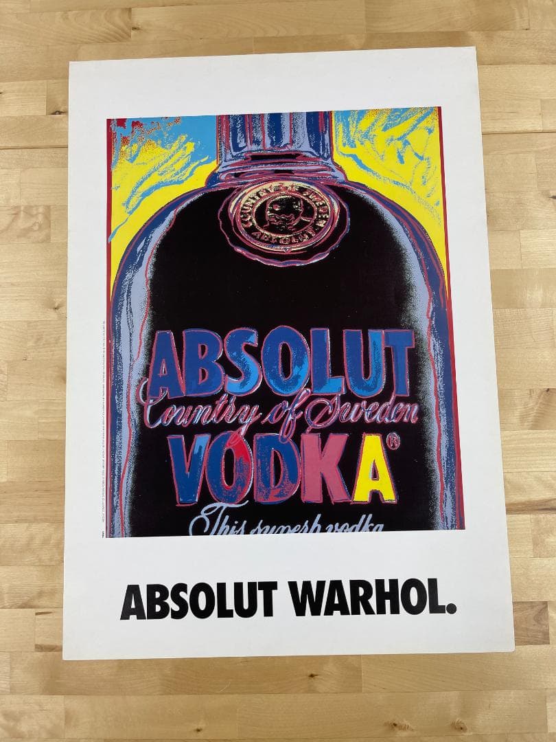 希少 ABSOLUTWARHOL  アブソルートウォーホル　B2ポスター美品！