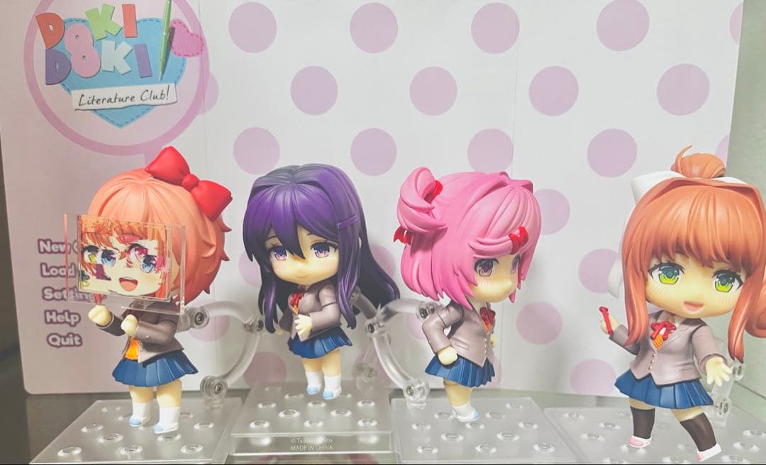 【開封済】ドキドキ文芸部！　ねんどろいど　フィギュア　4人セット DDLC