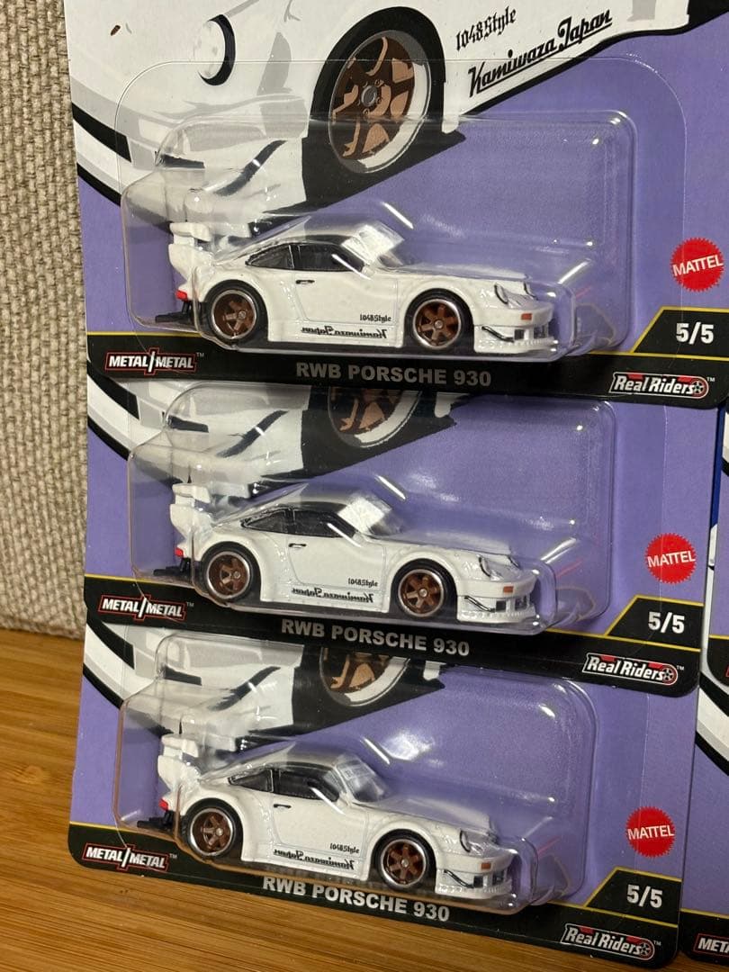 3台セット RWB ポルシェ930 白 ホットウィール hotwheels