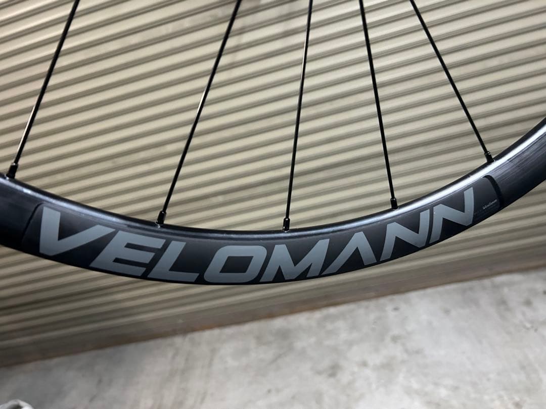 VELOMANN 完組ホイール ブラック ディスクブレーキ対応　12速