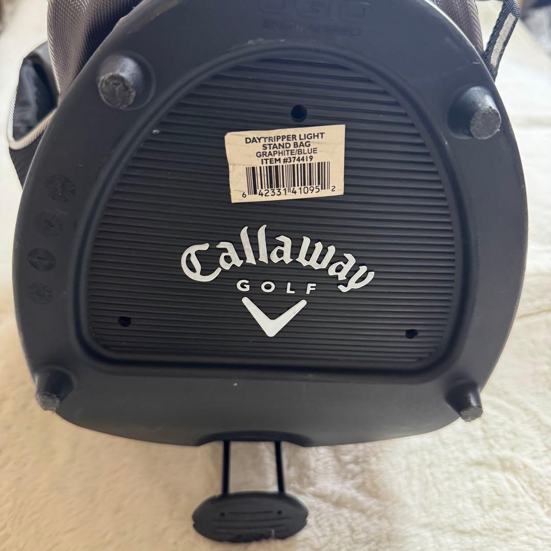 美品Callaway GOLF ゴルフキャリーバッグ　スタンドタイプ青灰