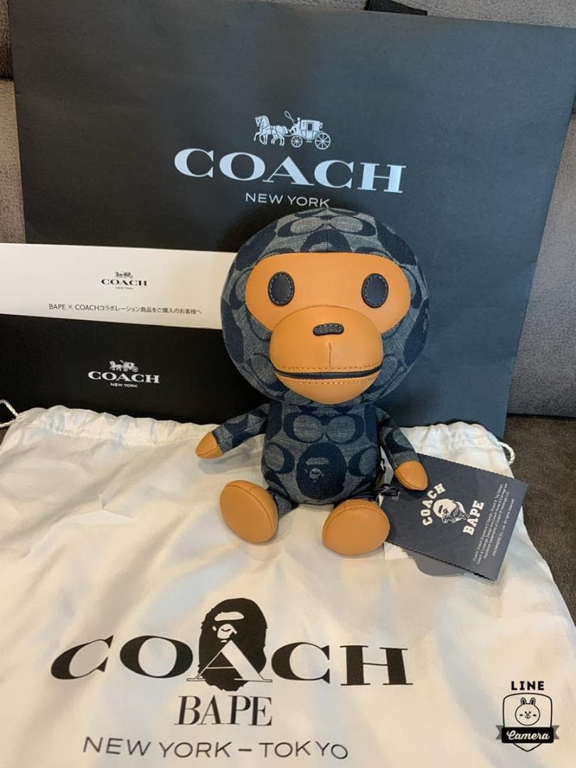 ■COACH×BAPE エイプ　コーチ　新品　ぬいぐるみフィギュア　ぬいぐるみ