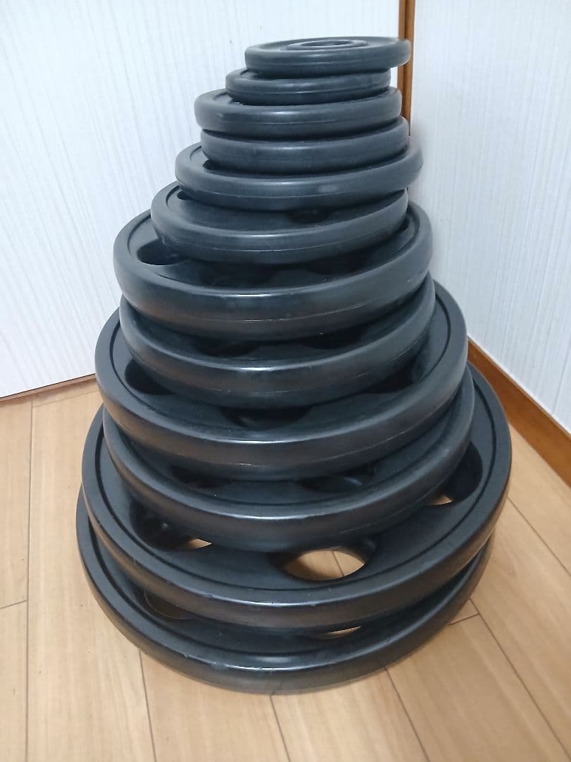 IVANKOイヴァンコ オリンピックプレートセット計107.5kg 穴径50mm