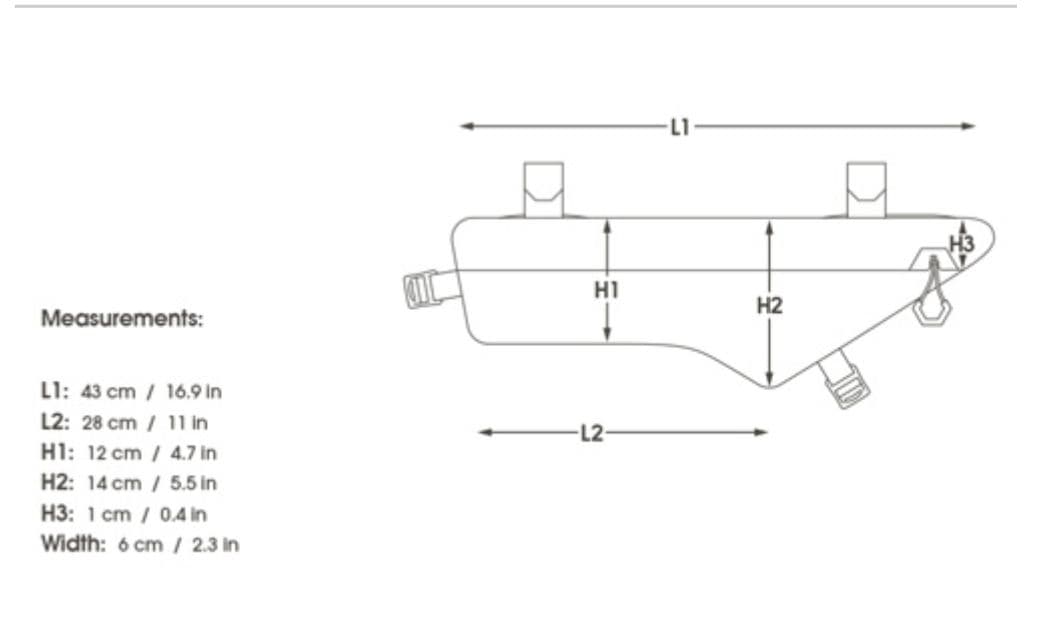 APIDURA アピデュラ フレームバッグ 3L