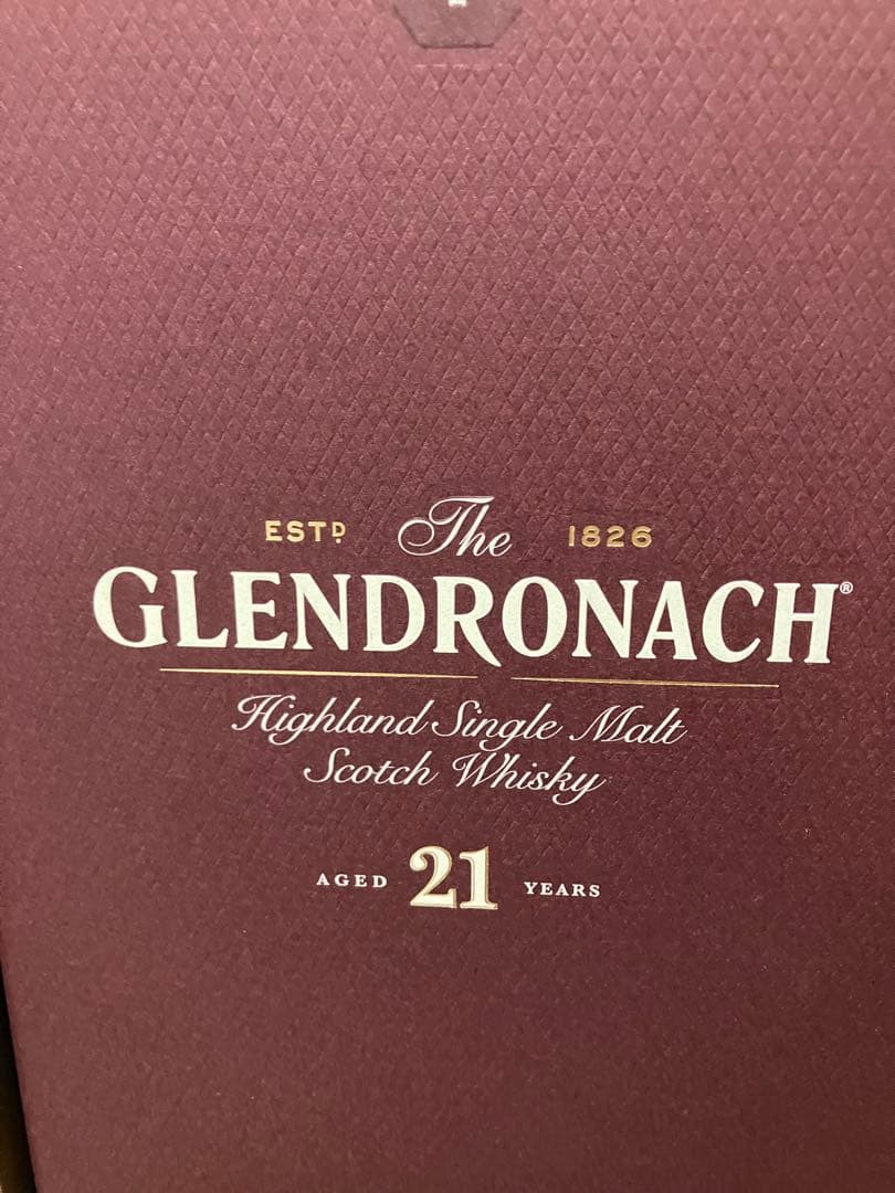 回転化粧箱グレンドロナックGLENDRONACH 21年 シェリーカスク