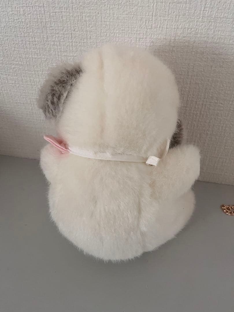 新品　タグつき　激レア　うめ吉　赤ちゃん　ぬいぐるみ　ピンクエプロン