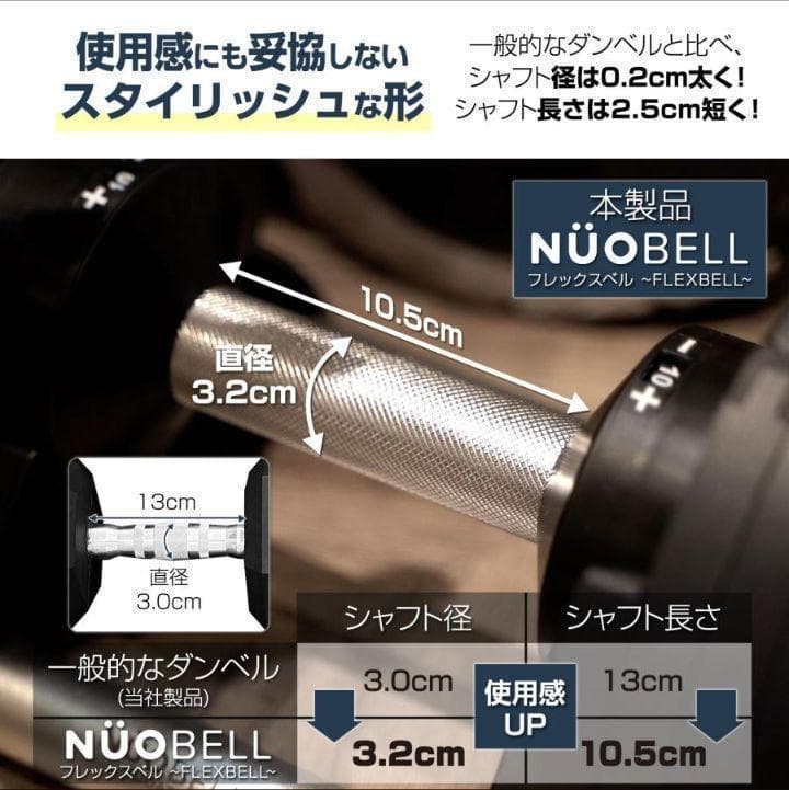 可変式 ダンベル 20kg 10段階 トレーニング 筋トレ 単品 1443
