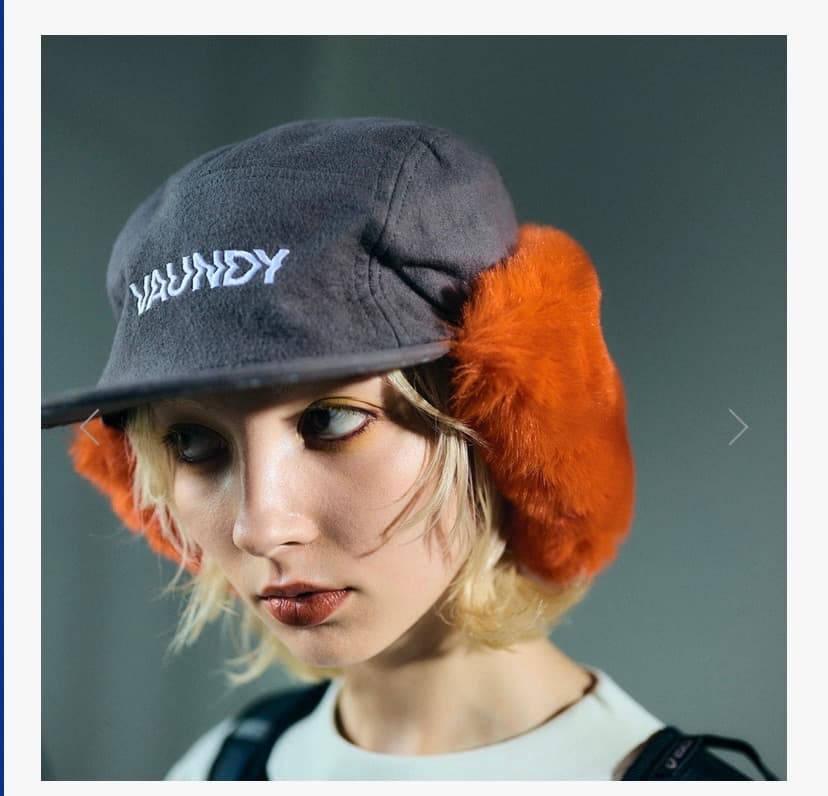 Vaundy Logo Flight Cap [Gray] ロゴフライトキャップ