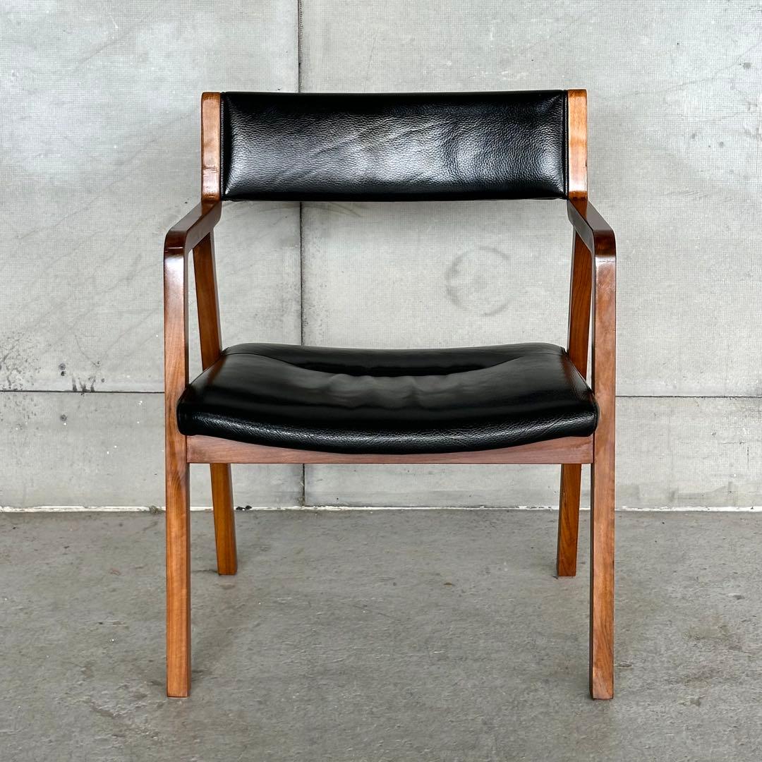 ✦ 廃盤モデル✦シギヤマ家具 CITY LD CHAIR 岩倉榮利デザイン 本革