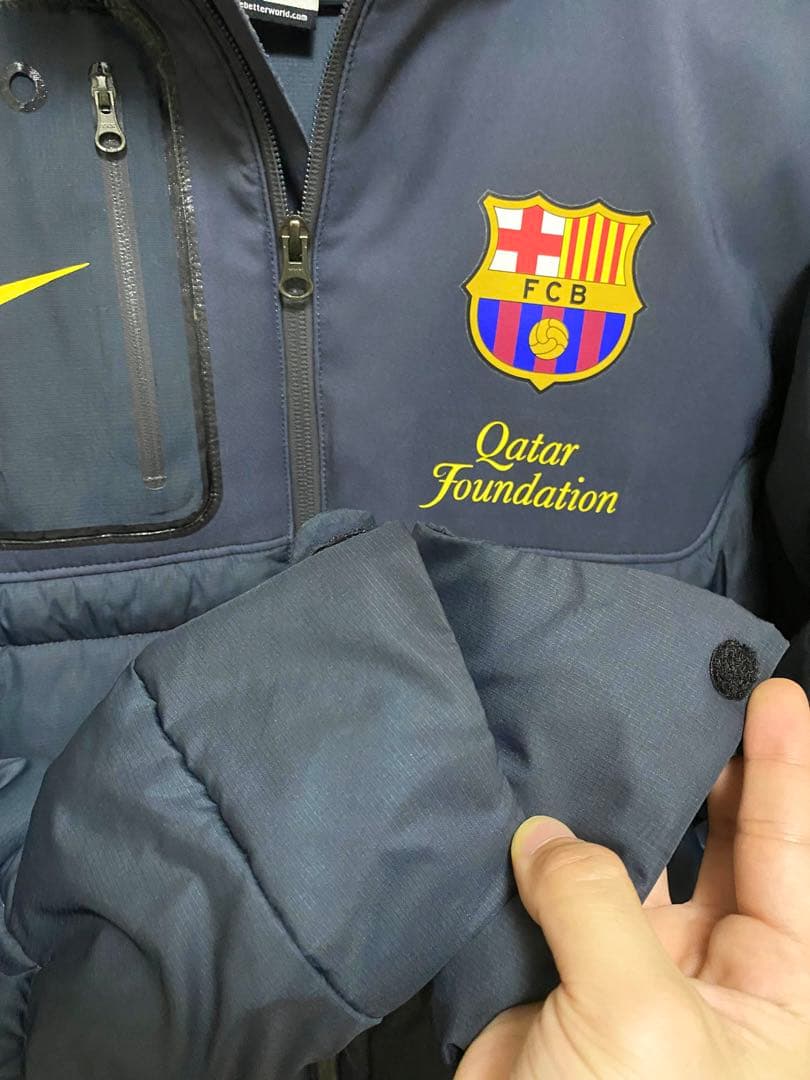 Nike FCBarcelona メッシ&グアルディオラ 支給品ベンチコート古着