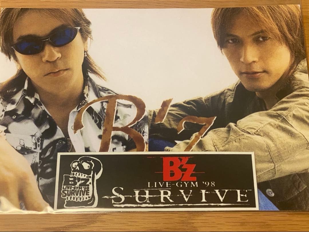 B'z LIVE-GYM '98 SURVIVE ステッカーＡ４サイズピンナップ