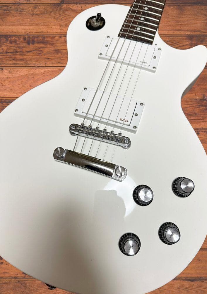 EMG89・85搭載　Epiphone レスポール スタジオ　 ホワイト