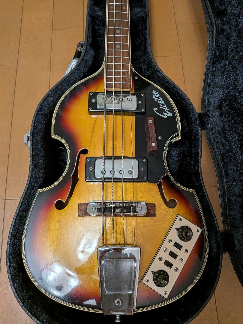 栗*す様 バイオリンベース　excetro テスコ　TEISCO 専用ハードケー