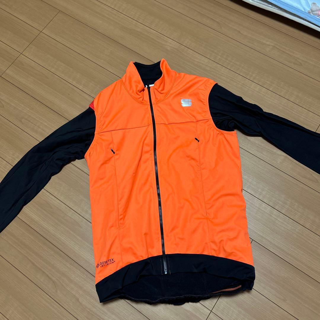 【kimmuuuyさん専用】sportful サイクルジャージ オレンジ/黒