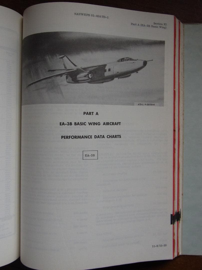 1967年米海軍ダグラスEA-3B, TA-3B フライトマニュアル