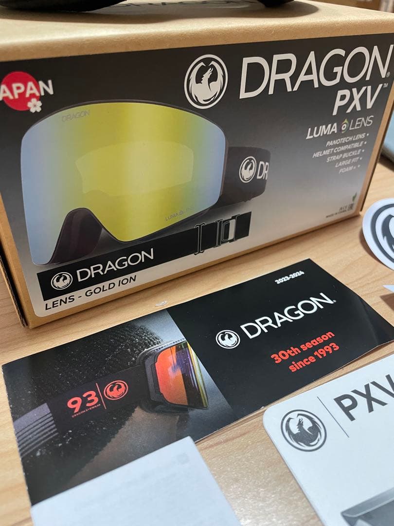 DRAGON PXV ゴーグル ゴールドアイオン