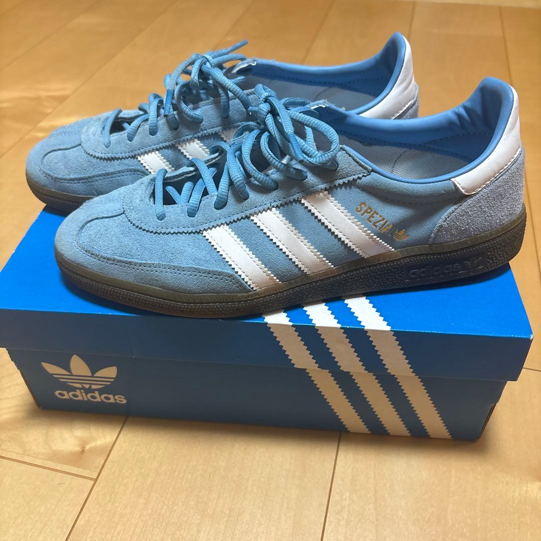 adidas スペツィアル 水色　27.0