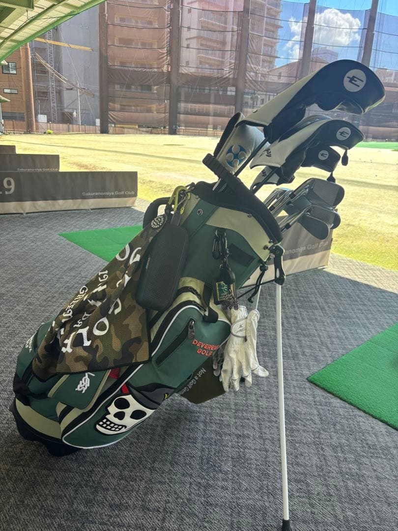 DEVEREUX GOLF キャディバッグ グリーンカモ