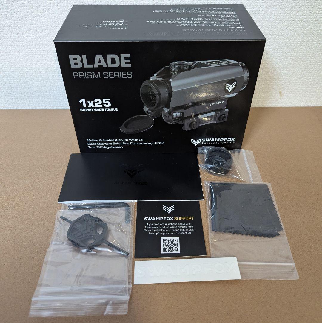 プリズムサイト1倍 SWAMPFOX BLADE 1x25 プリズムスコープ