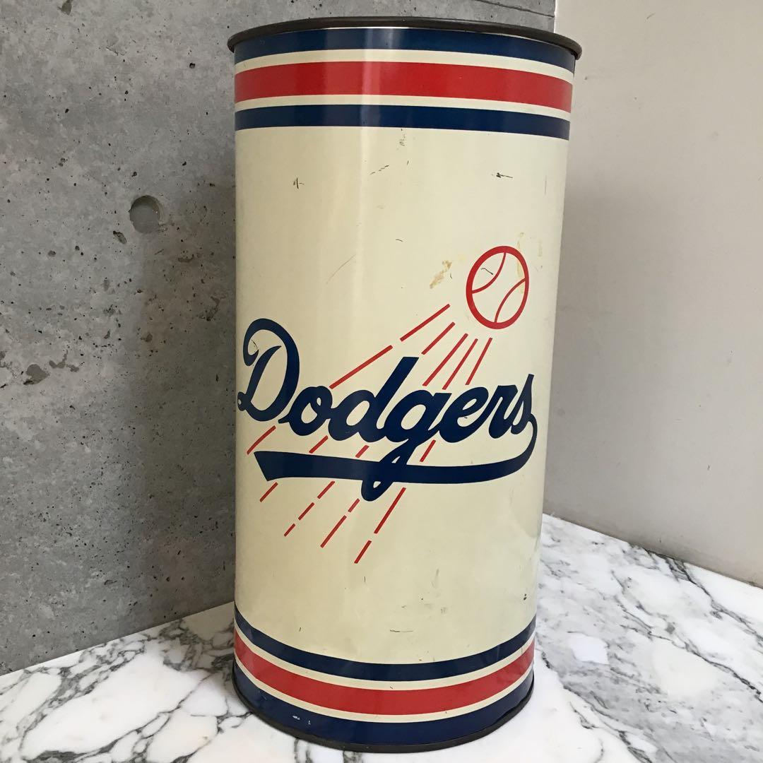 ドジャース 1968年 MLB Dodgers ブリキ缶 BIGサイズ
