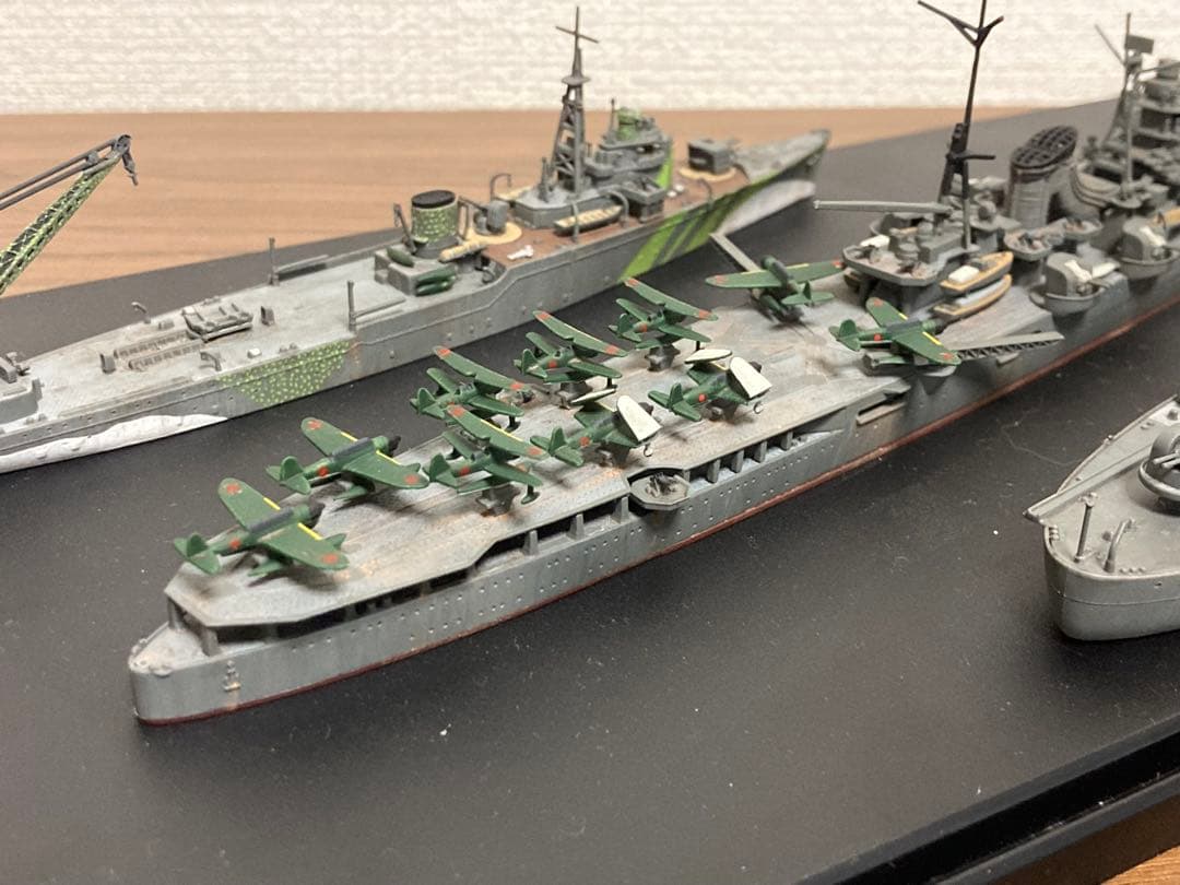 【ケース付完成品】1/700 帝国海軍 水上機母艦セット(速水，最上，秋津洲)