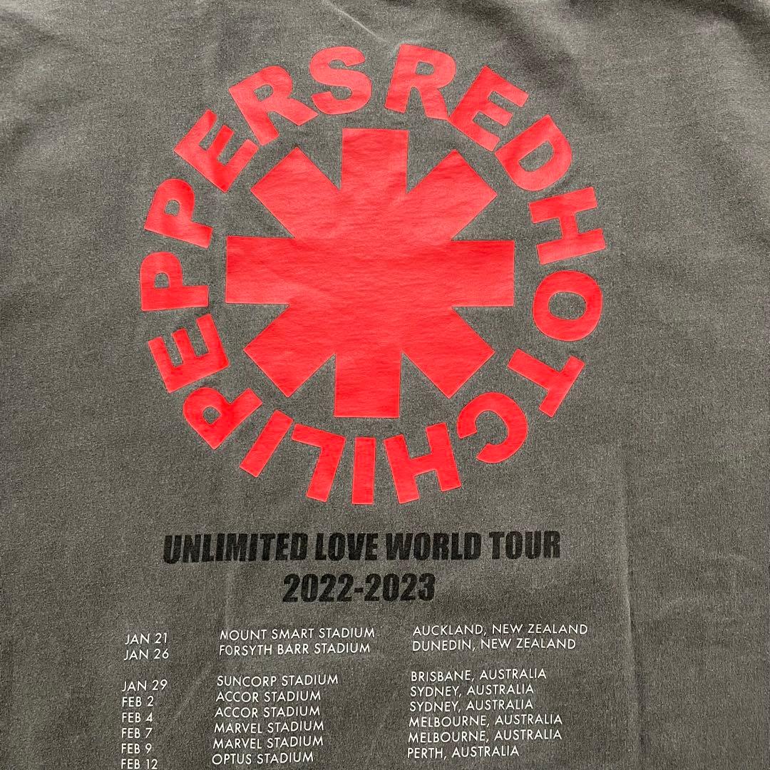 Red Hot Chili Peppers 2023 Tシャツ XL 黒 グレー