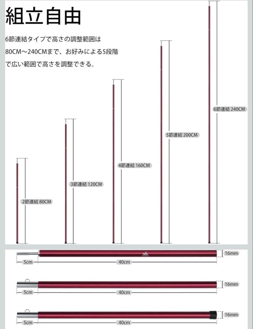 【美品】ヘキサタープとポールのお得なセットUNIGEAR