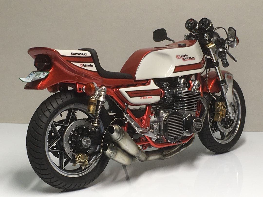 アオシマ Kawasaki Z1 1/12 プラモデル カスタム完成品