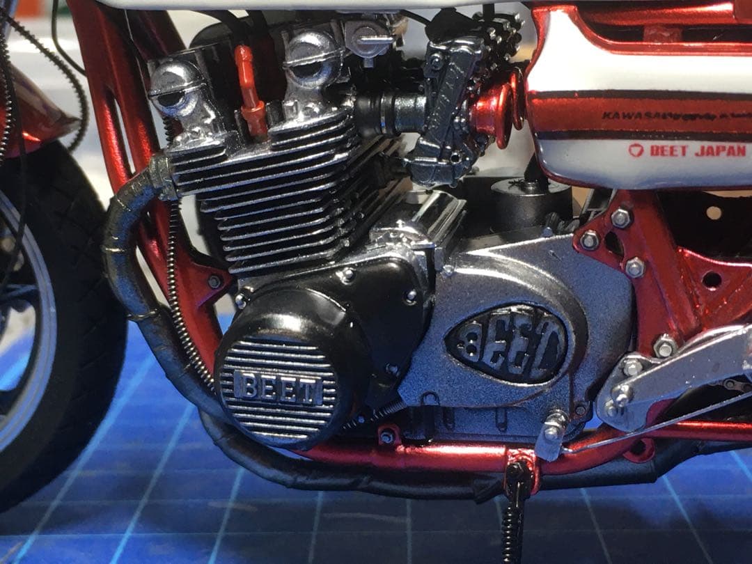 アオシマ Kawasaki Z1 1/12 プラモデル カスタム完成品
