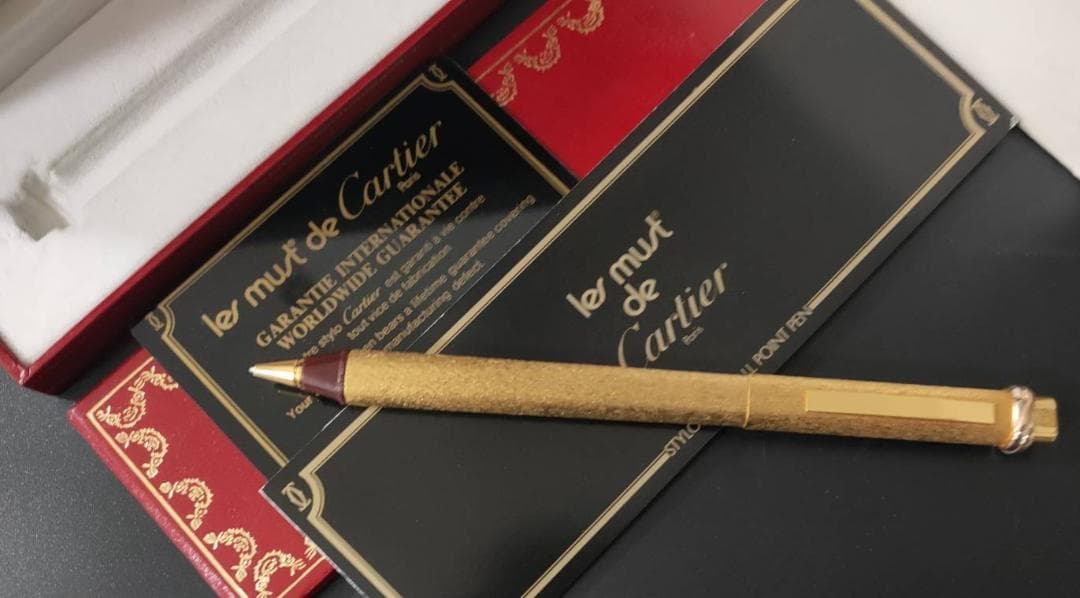 極美品 ヴィンテージ カルティエ Cartier トリニティ ボールペン 3