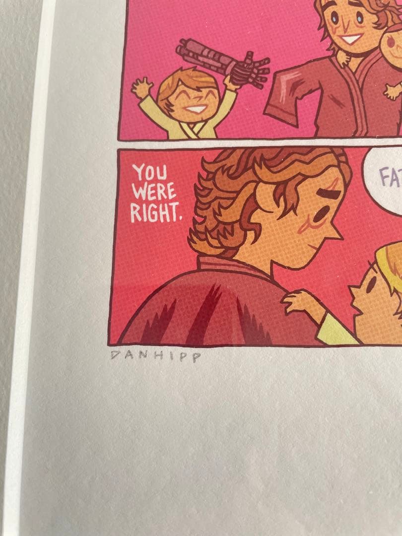 DAN HIPP 直筆サイン入りアート you were right.