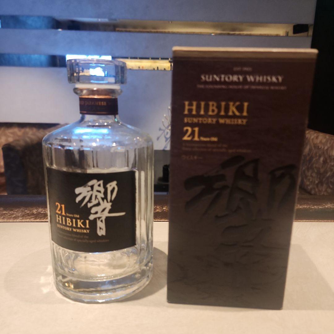 Hibiki 21年 ウイスキー 箱入り空ビン