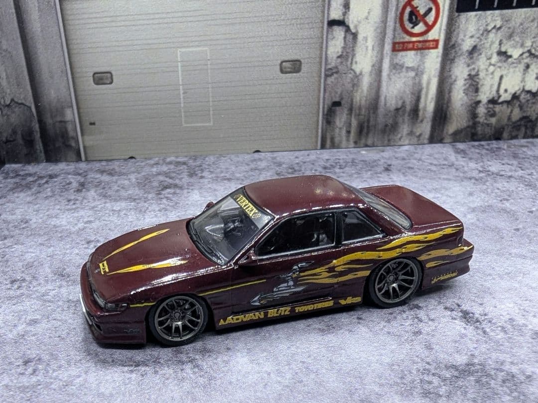 ターマックワークス 1/64 VERTEX 日産 シルビア S13 レティ仕様