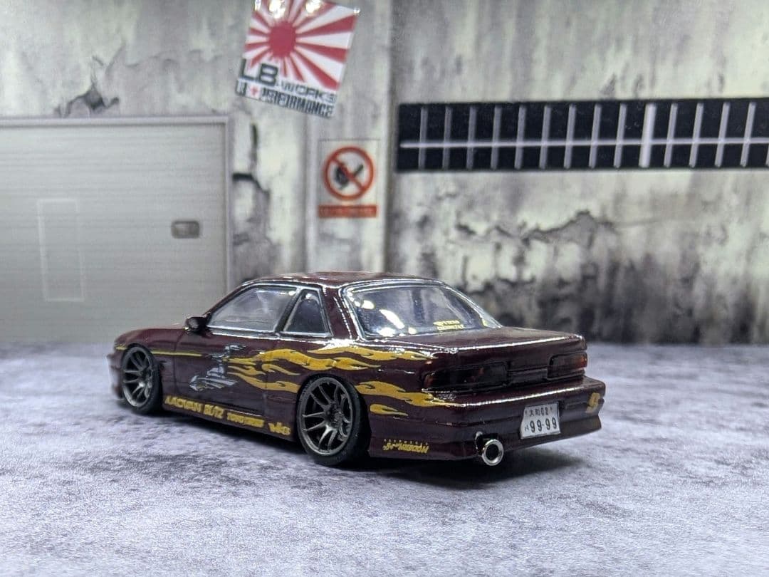 ターマックワークス 1/64 VERTEX 日産 シルビア S13 レティ仕様