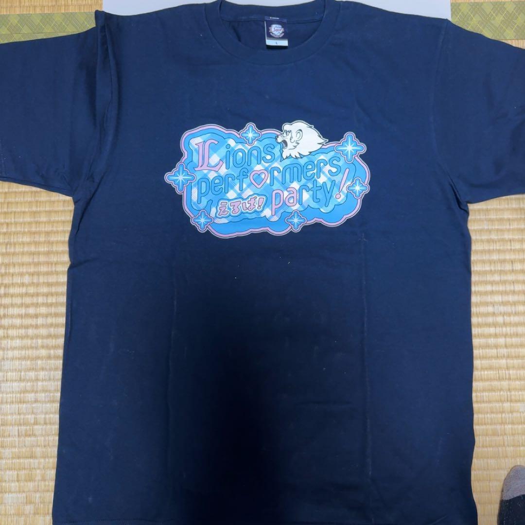 埼玉西武ライオンズ　えるぱ！　直筆サイン入り　Tシャツ　bluelegends