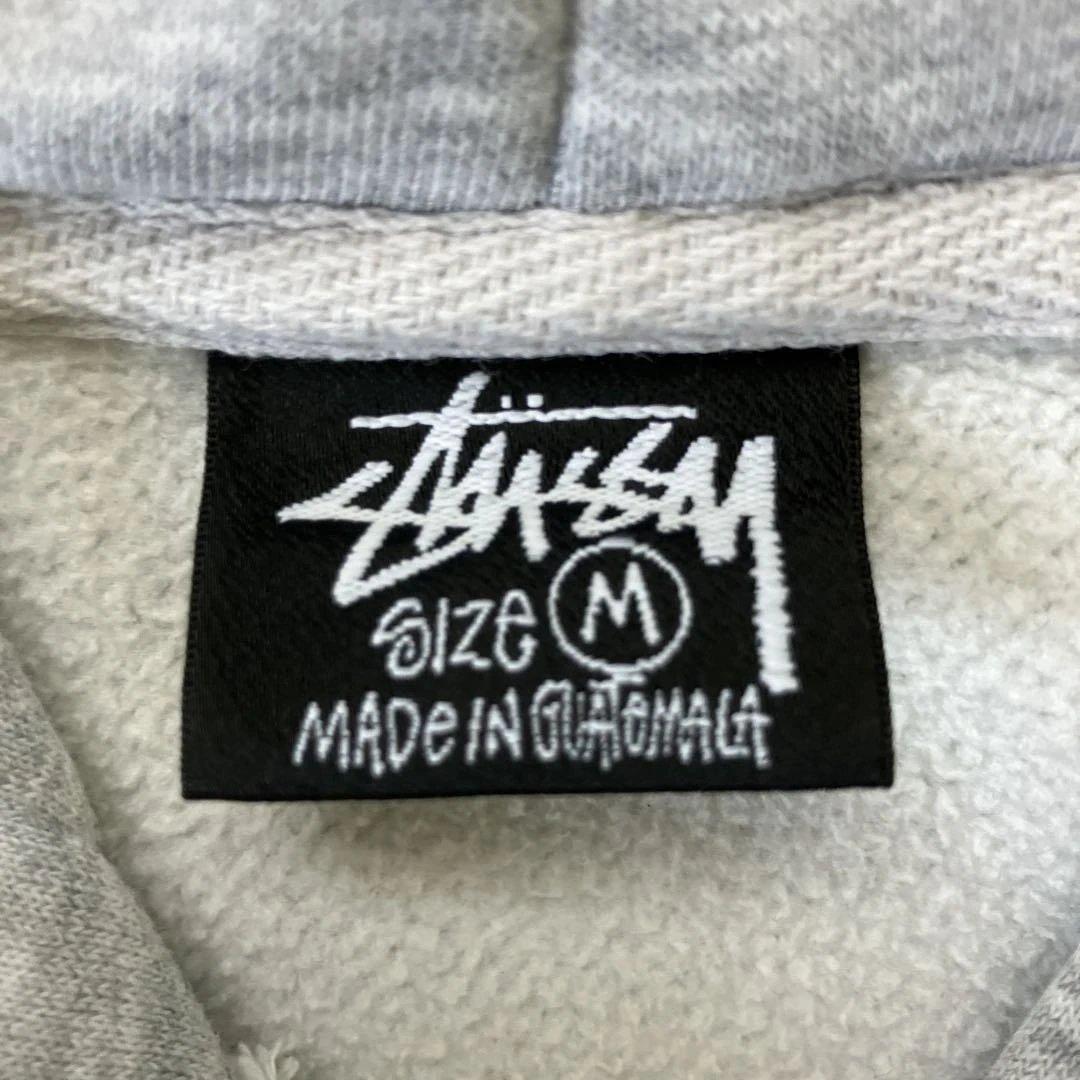 【90s/希少】 Stussy グレー フルジップ パーカー
