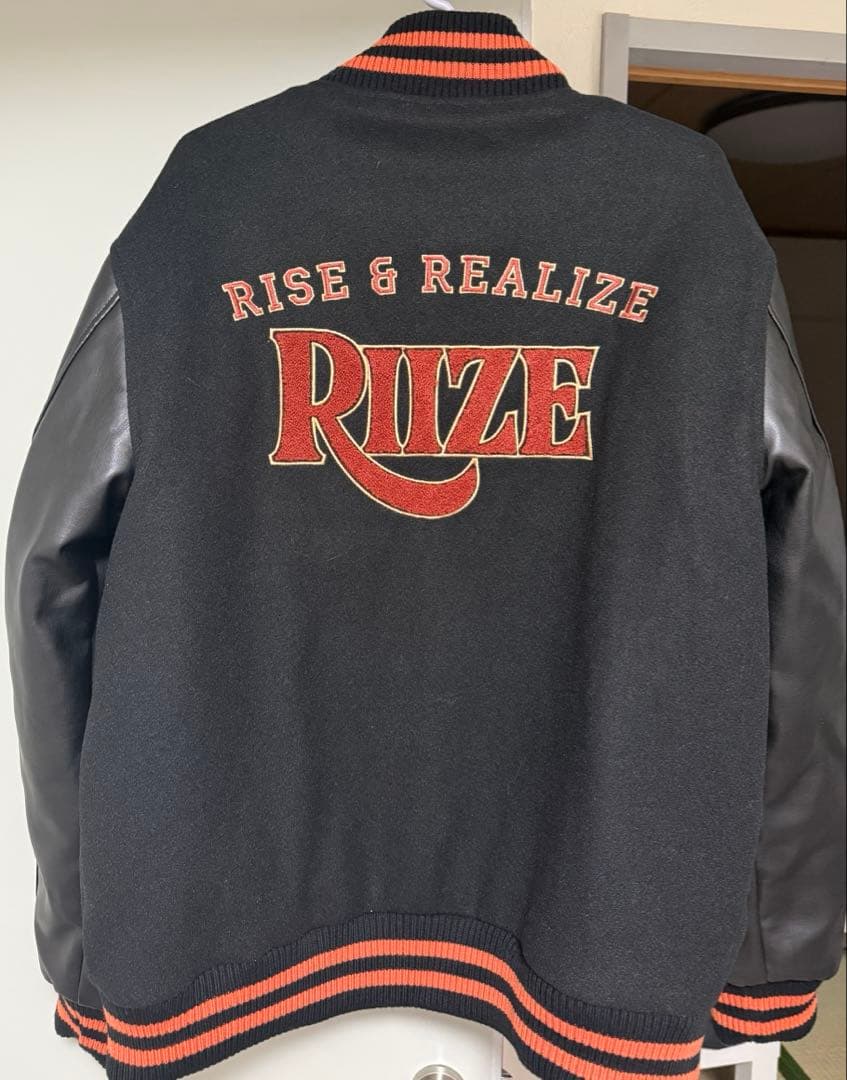 RIIZE VARSITY JACKET スタジャン ブラック/オレンジ