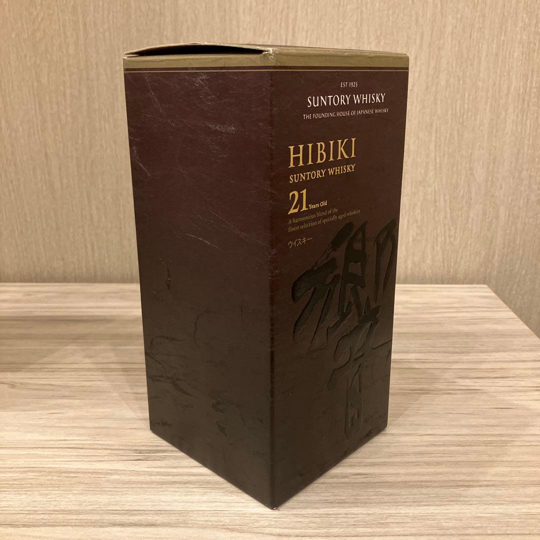 Hibiki 21年 ブレンデッドウイスキー 700ml 空瓶、空箱